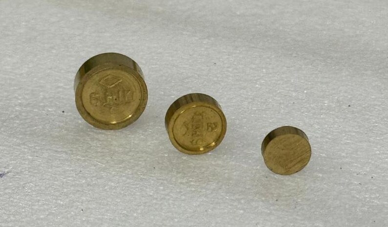 Elegant Vintage Brass Weights - Unique Decor for Weighing Scales 1 to ...