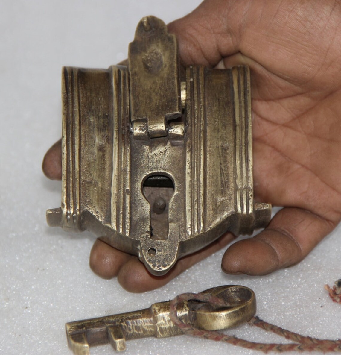 Antique Brass Screw System Star Designed Tricky Lock, Home Decor ...