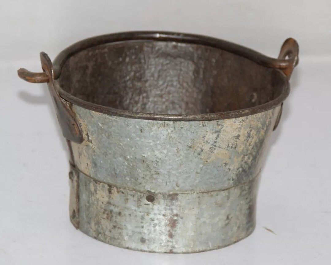Original Vintage Fine Hand Carved Metal Bucket - Etsy