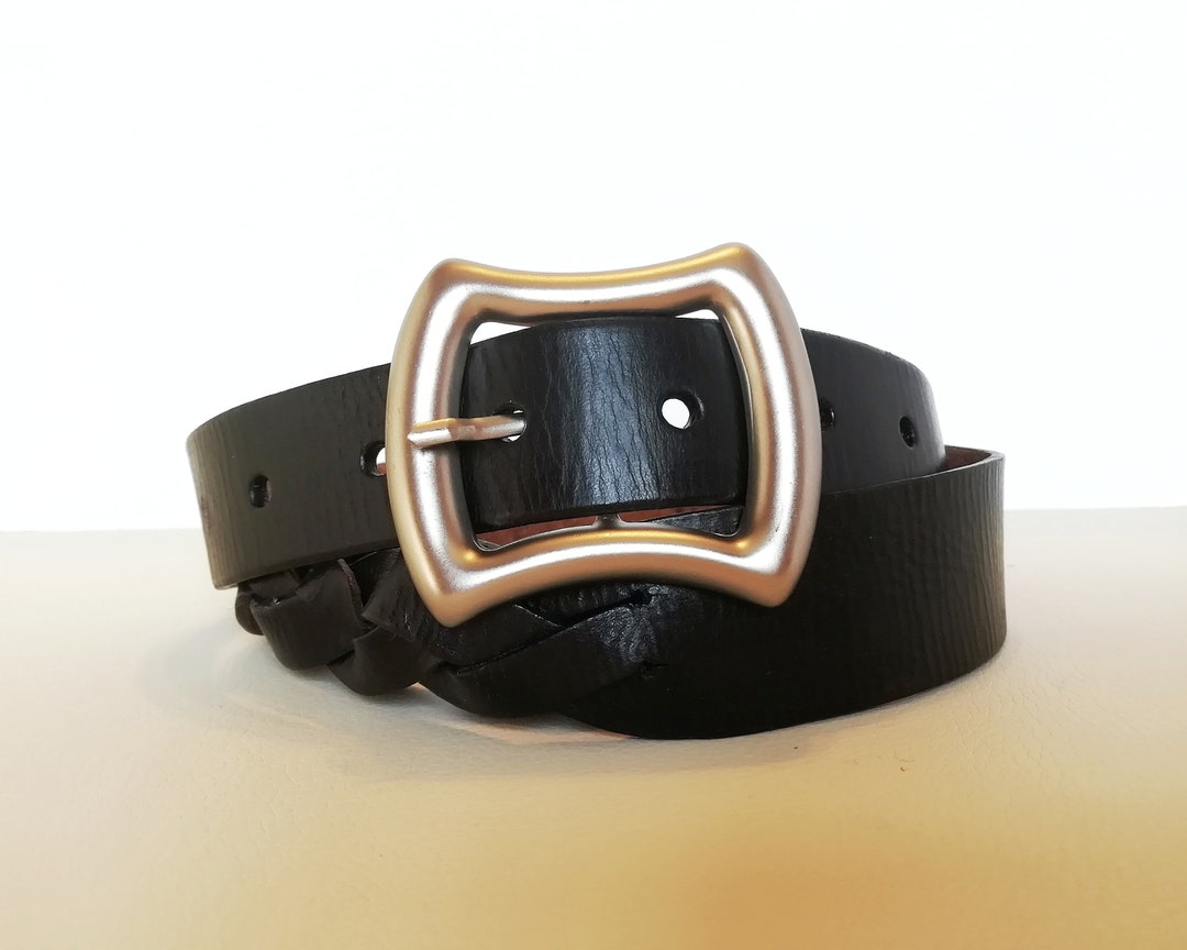 Extra Long Belts With Braids, Leather Belts for Pants Xl, Black Belt ...