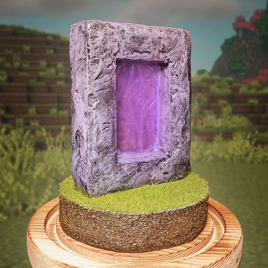 Minecraft Papercraft Nether Portal Template