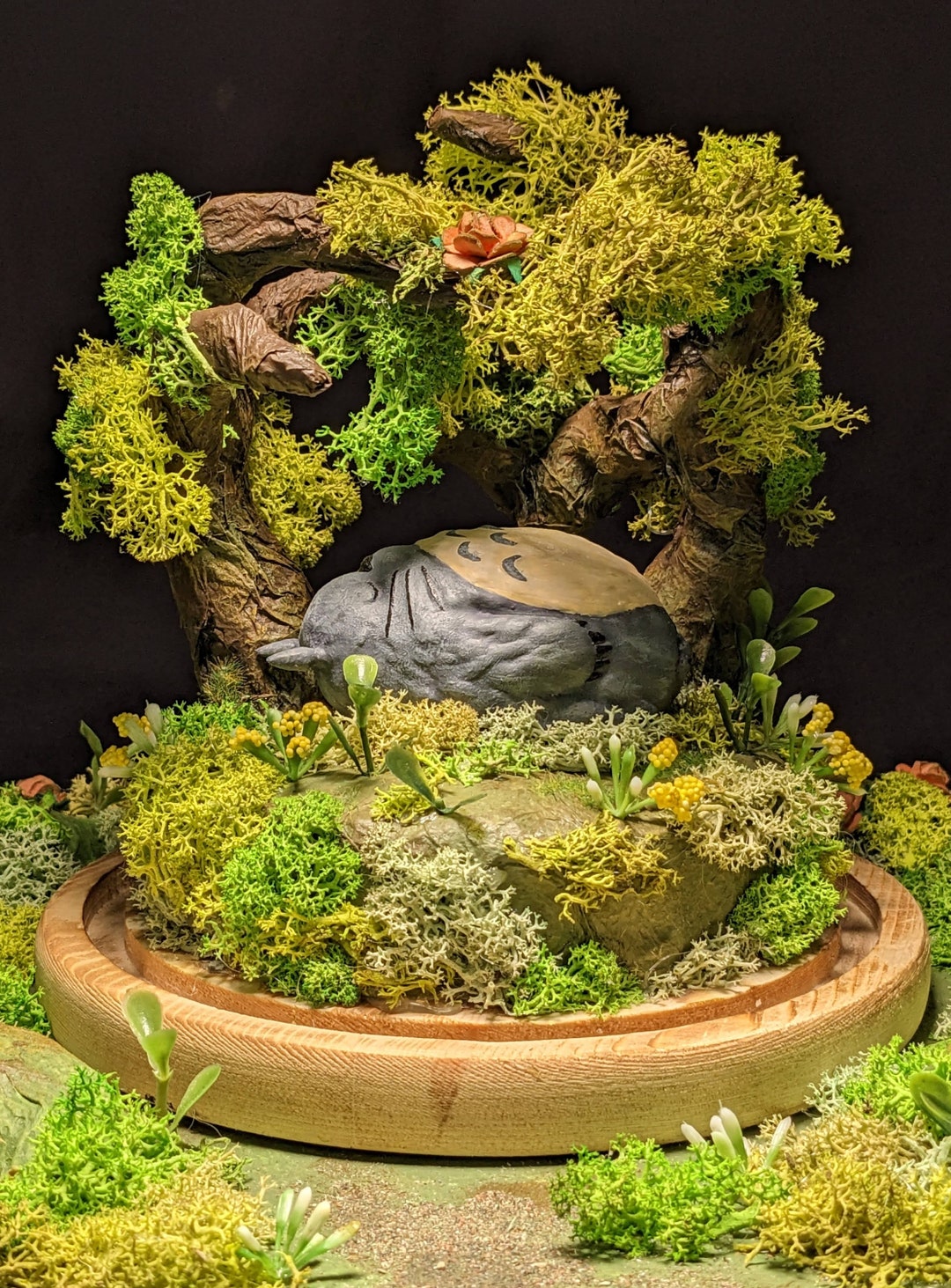 Handmade Sleeping Anime Terrarium With Moss Inspired by Anime and ...