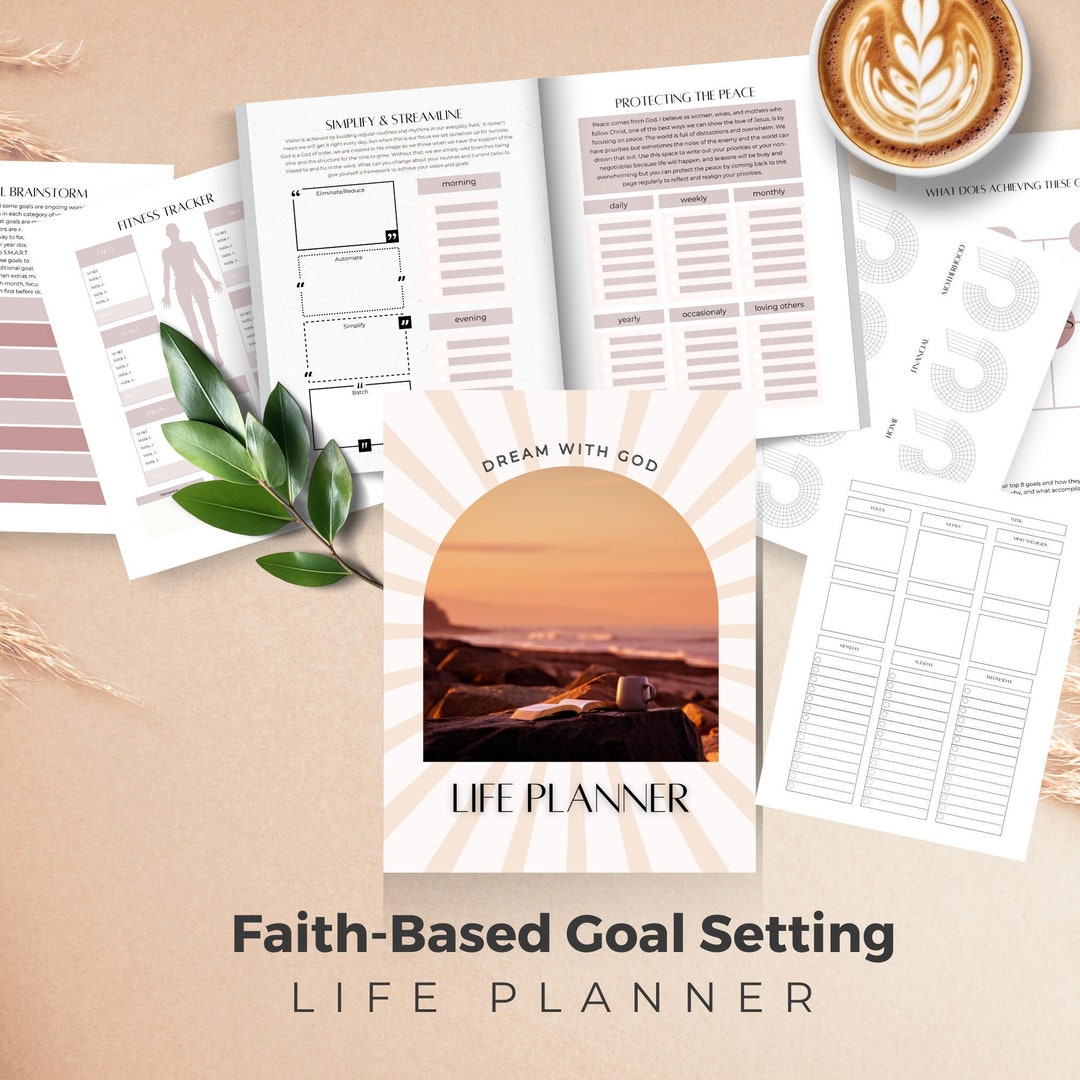 FAITH Printable Goal Planner, Daily, Weekly, Monthly, Quarterly, Yearly ...