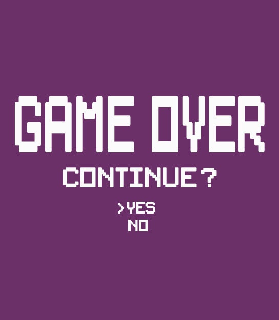 Game Over. Continue A3 Art Print - Etsy