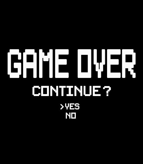 Game Over. Continue A3 Art Print - Etsy