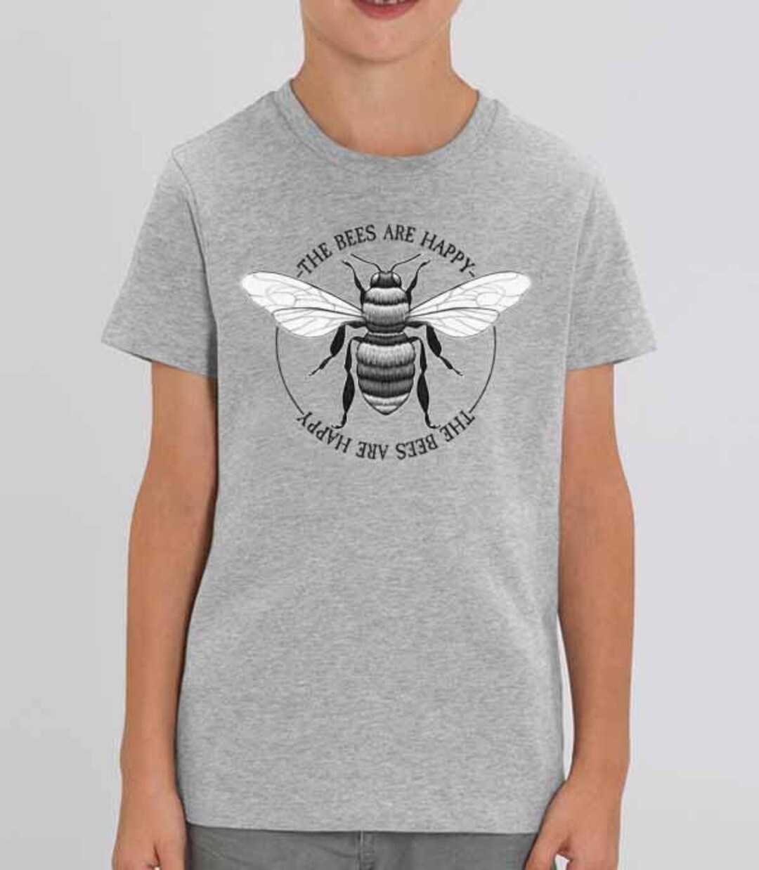The Bees Are Happy - Bee - Bumblebee - Honey Bee Kids Organic T-shirt ...
