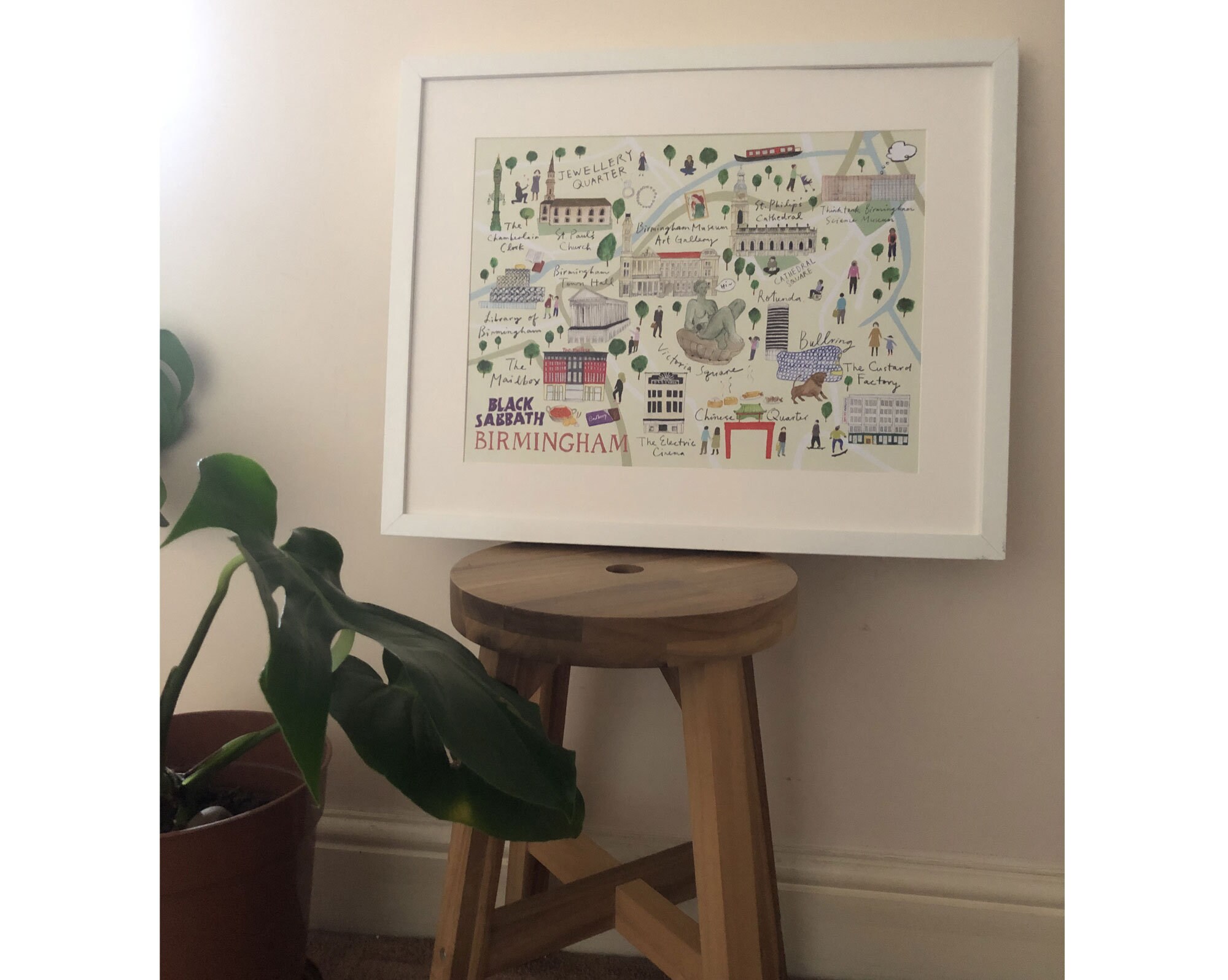 NEW EDITION - Illustrated Map of Birmingham, UK City, A3 420 X 297mm - Etsy