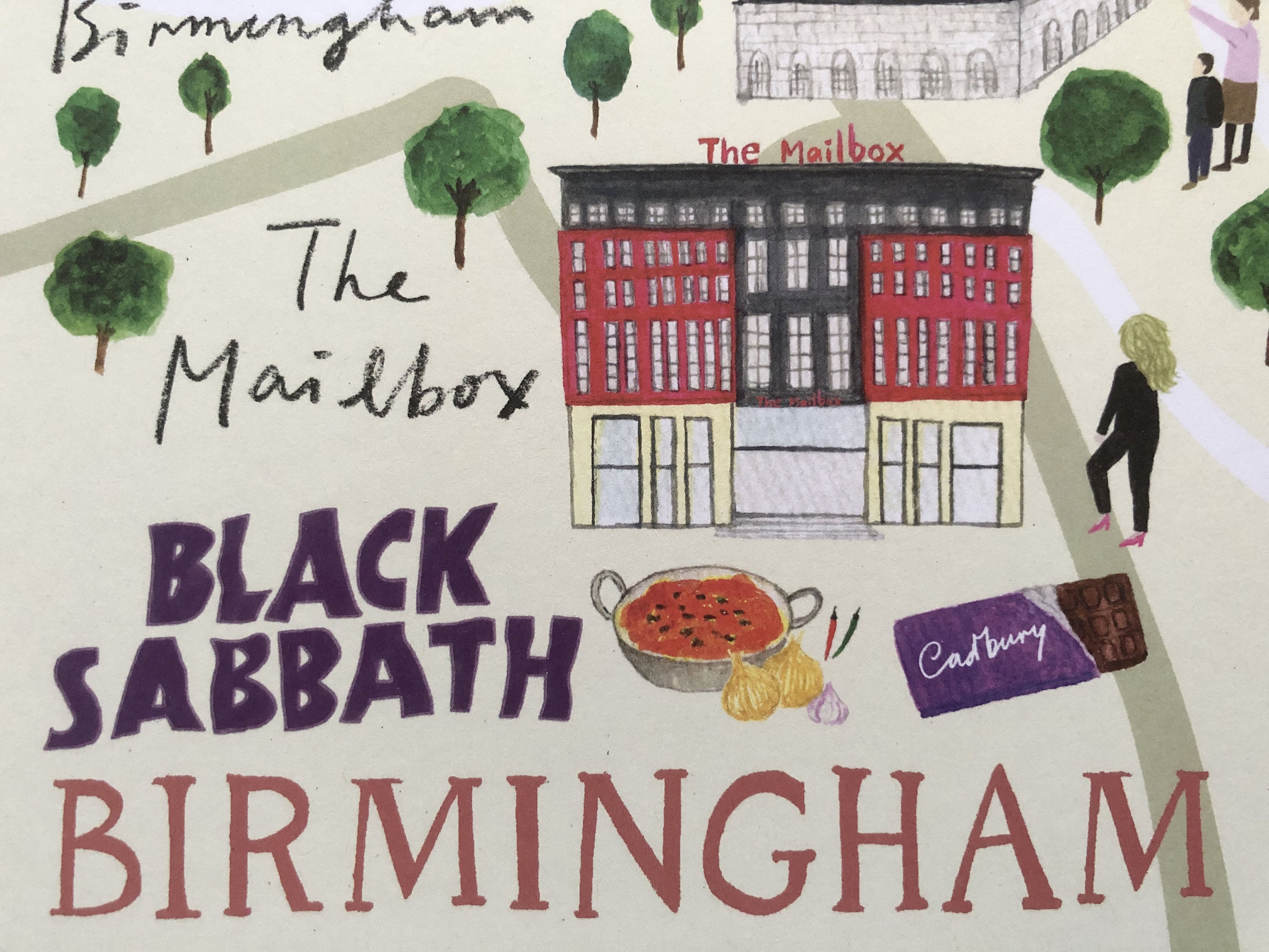 NEW EDITION Illustrated Map of Birmingham UK City A3 420 X - Etsy UK