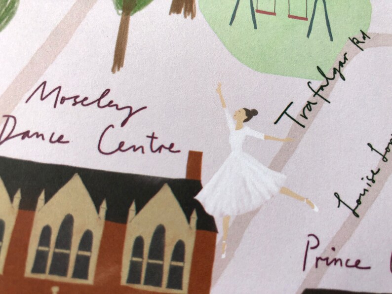 NEW EDITION Illustrated Map of Alcester Road, Balsall Heath to Moseley ...