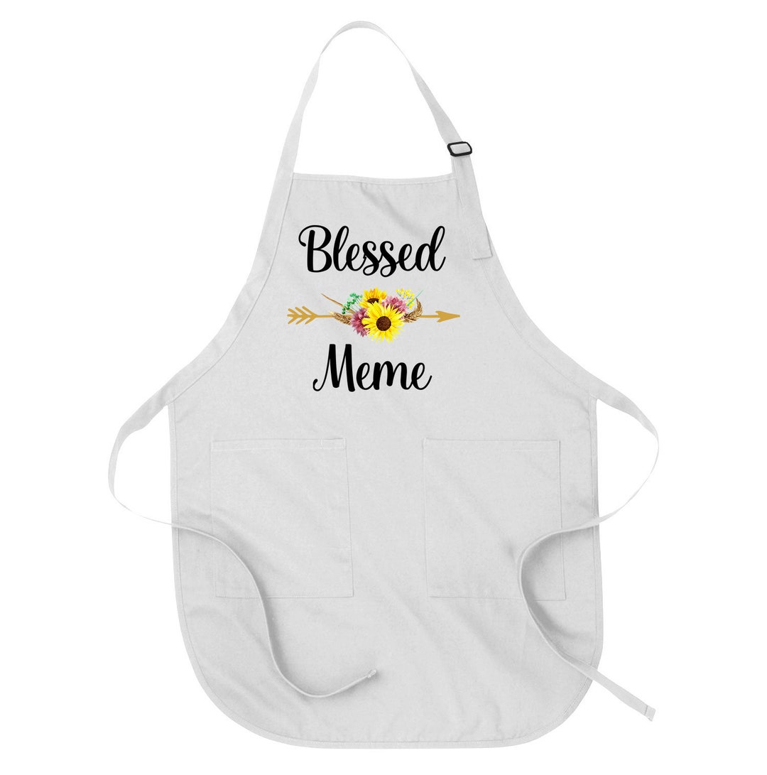 Meme Gift Grandma Apron Meme Present Grandmother Gift for Mothers Day ...
