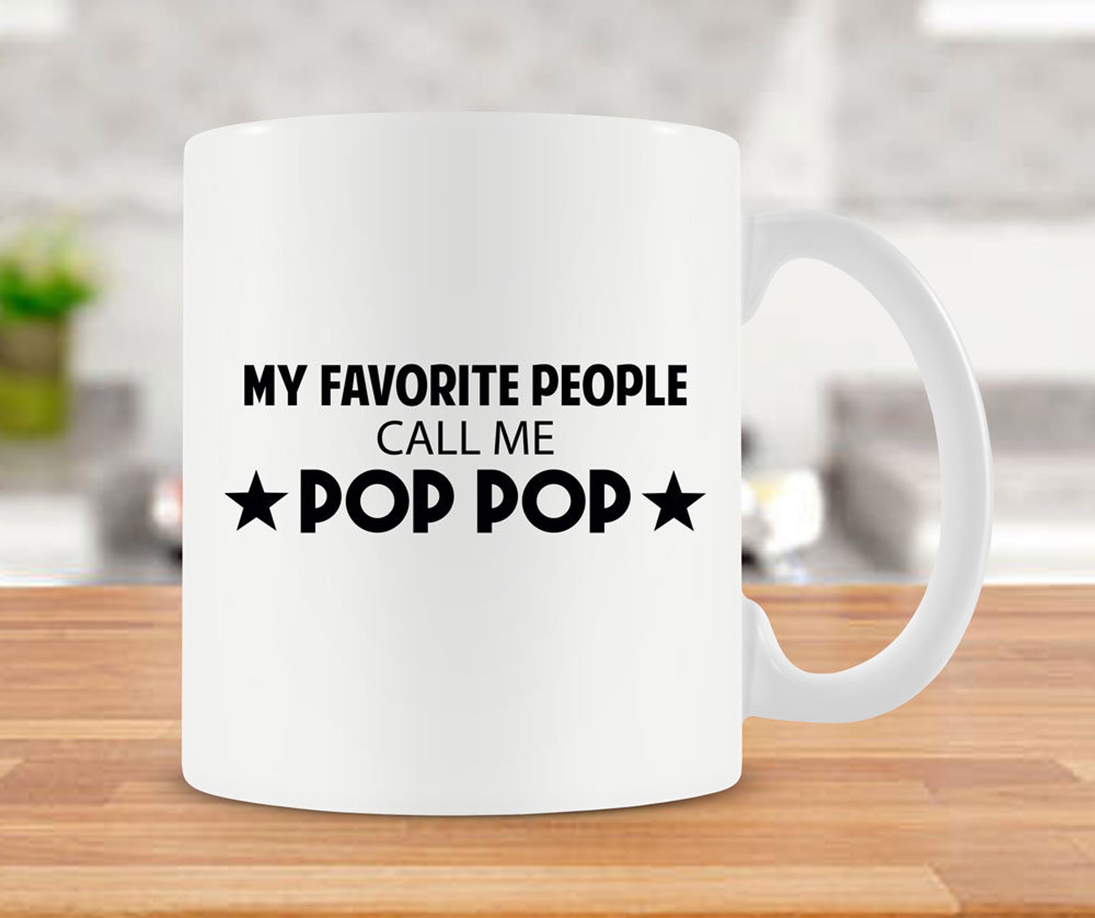 Pop Pop Mug Grandpa Gift Ideas Grandfather Mug For Papa Coffee | Etsy