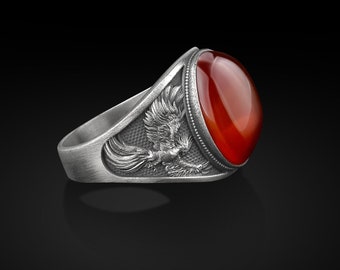 Phoenix Signet Rings - Etsy