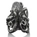Octopus Handmade Sterling Silver Men Ring, Octopi Animal Biker Ring ...