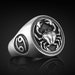 Cancer Zodiac Sign Mens Ring in Silver Zodiac Pinky Signet - Etsy