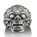 Barong God of Good Mens Ring in Silver, Balinese Mythology Gothic Ring ...