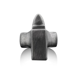 Anvil Handmade Silver Men Ring, Blacksmith Anvil Sterling Silver Men ...