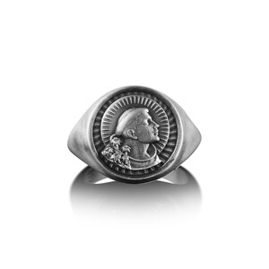Saint Anthony of Padua Ring for Men, St Anthony Pinky Signet Ring in ...