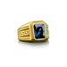 10K Gold Mens Ring Gemstone Wedding Men Rings 14K Gold - Etsy
