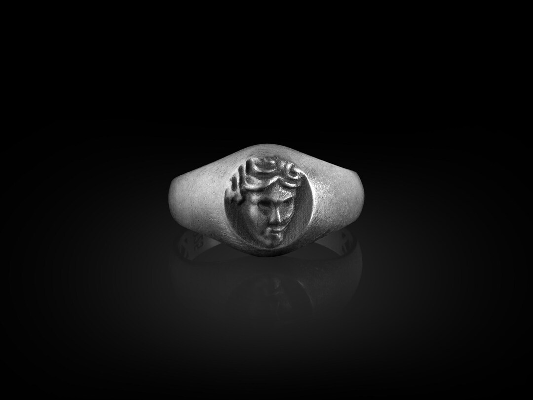 Sterling Silver Hylas Ring for Men, Mythical Hero Ring, Ancient Greek ...