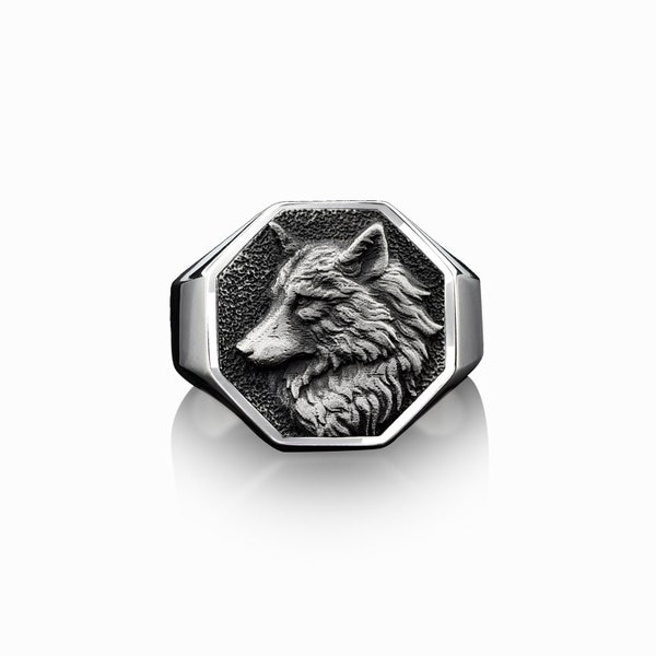 Wolf Rings for Men - Etsy