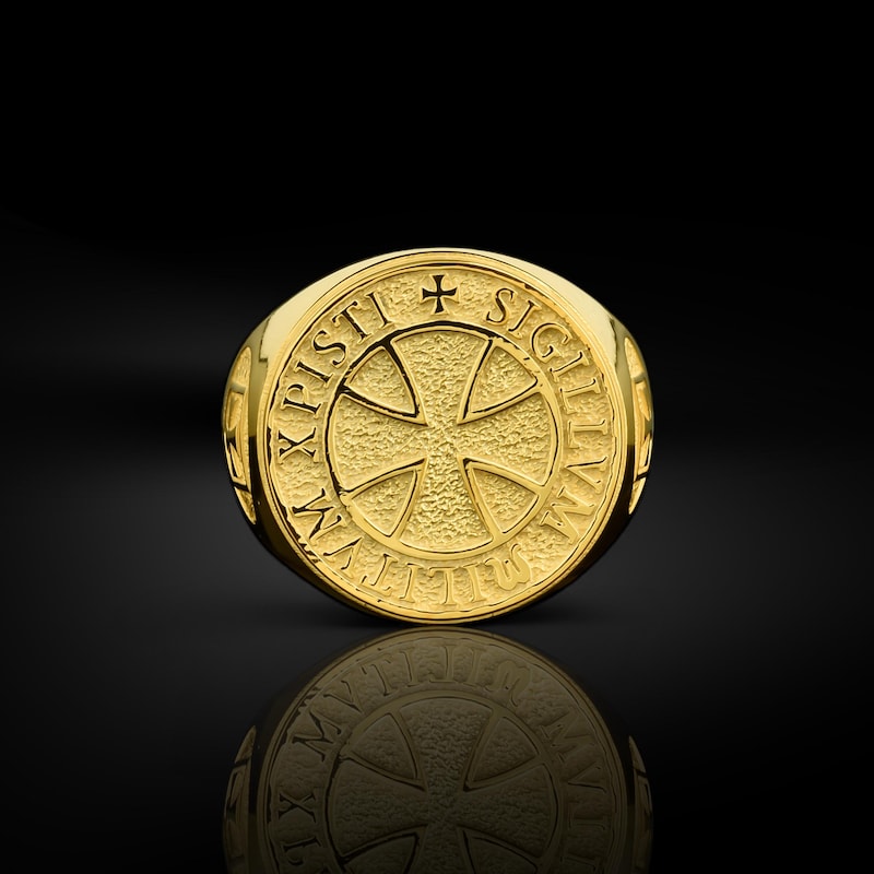 14k Gold Templar Cross - Etsy