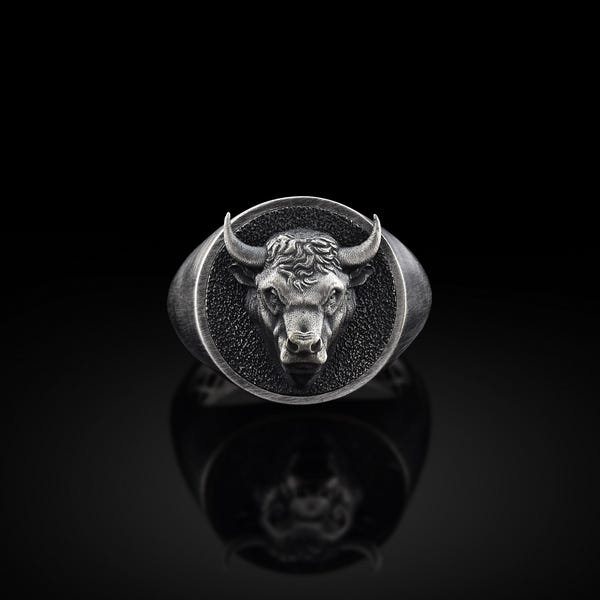 Jewelry Taurus Ring - Etsy