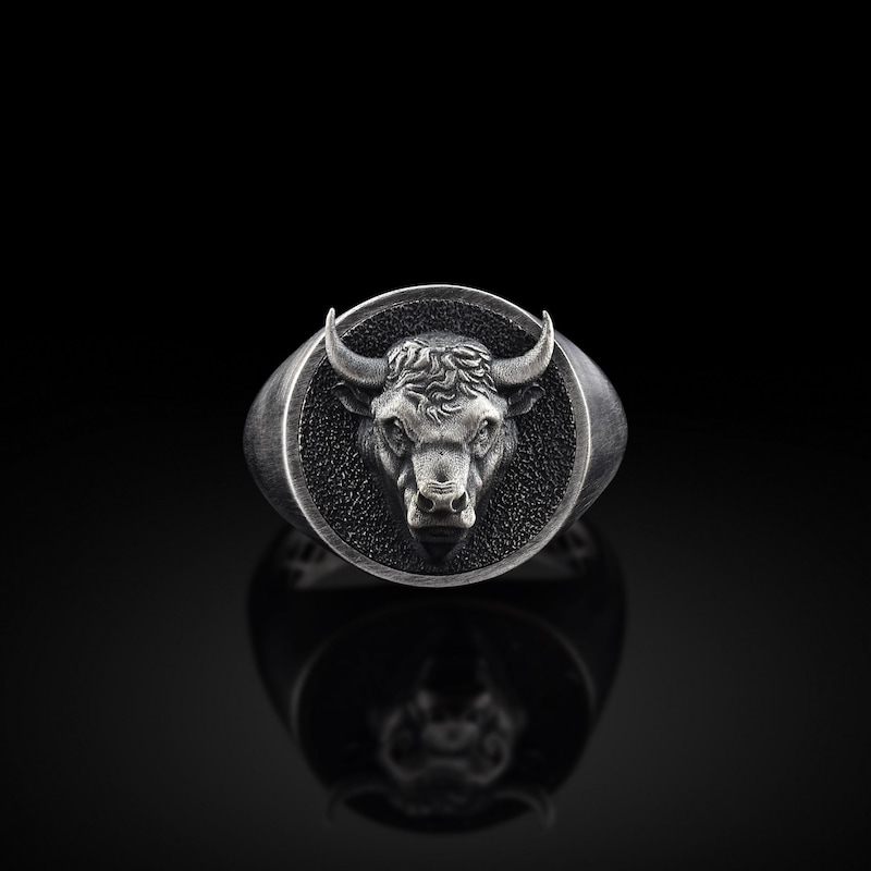 Jewelry Taurus Ring - Etsy