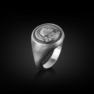 Saint Anthony of Padua Ring for Men, St Anthony Pinky Signet Ring in ...