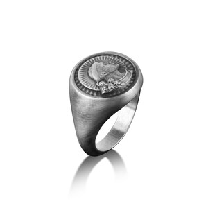 Saint Anthony of Padua Ring for Men, St Anthony Pinky Signet Ring in ...