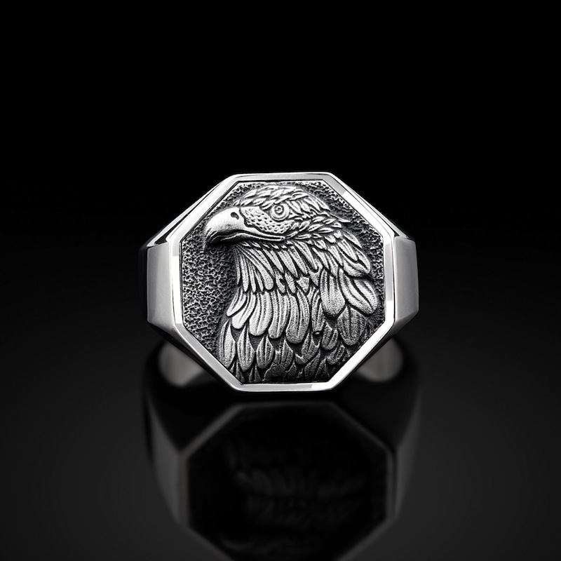 Mens Eagle Ring - Etsy