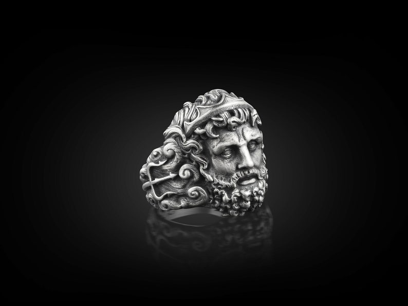 Poseidon Sea God Greek Mythology Ring Ancient Goddess Ring in - Etsy