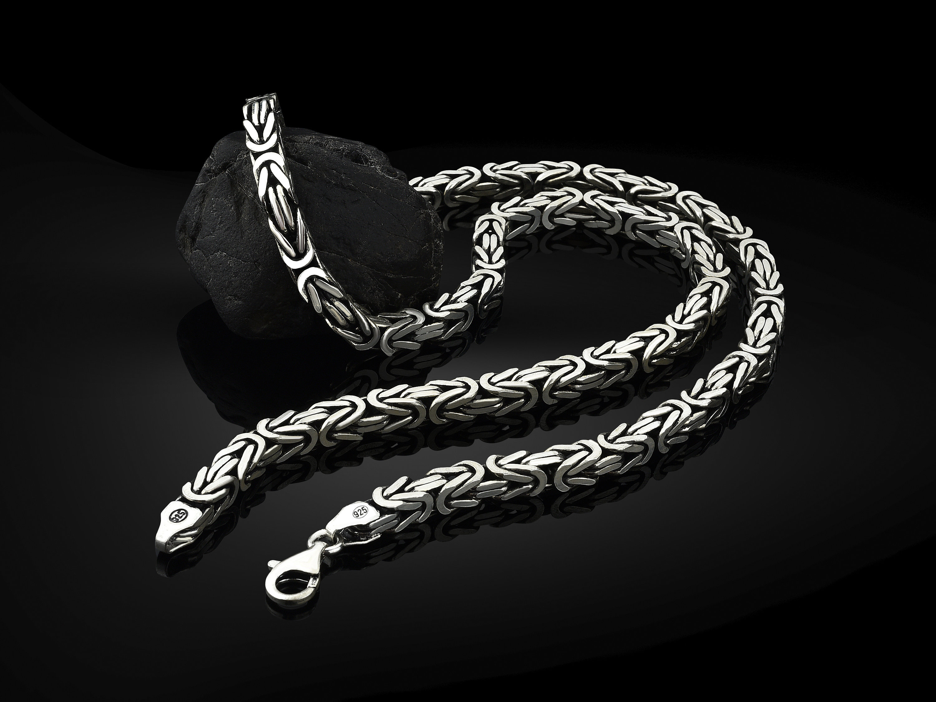 6mm Byzantine Chain Bali Byzantine Necklace Men Silver Chain Etsy Canada