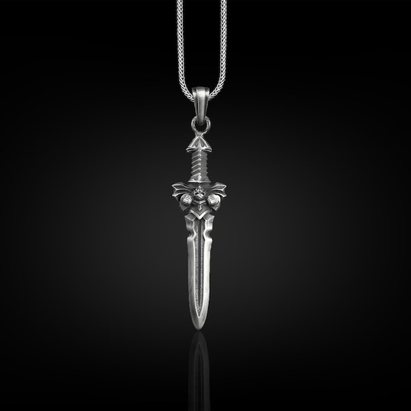 Mens Sword Necklace Pendant - Etsy