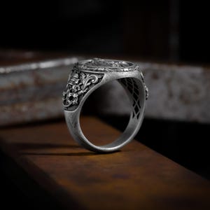 Saint Peter Apostle Ring for Men in Silver, St Peter Apostle Keys of ...