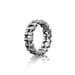 Biker Chain Ring in Oxidized Silver, Motorcycle Chain Ring for Men in ...