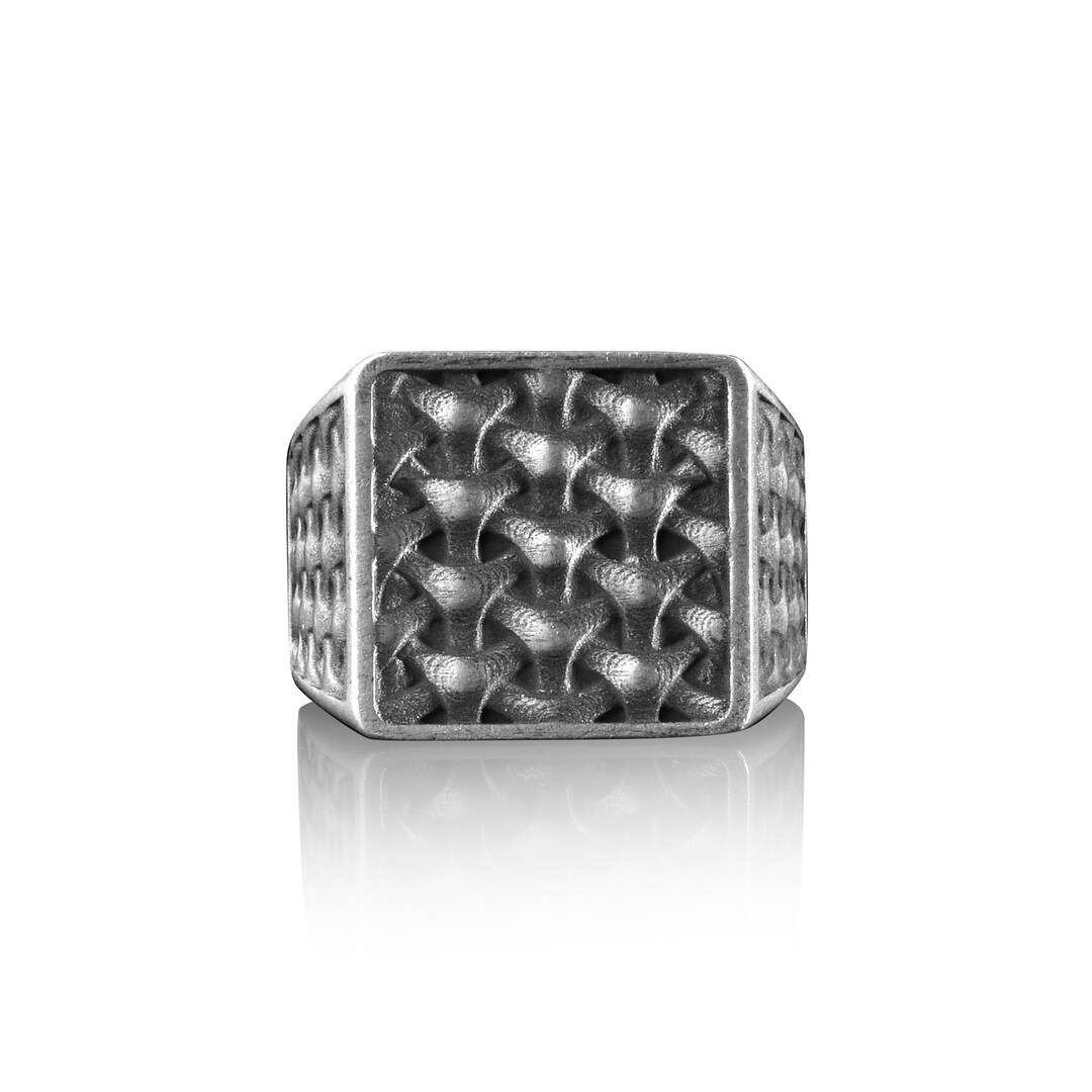 Special Signet Man Silver Ring Elegant Wedding Ring for Men - Etsy