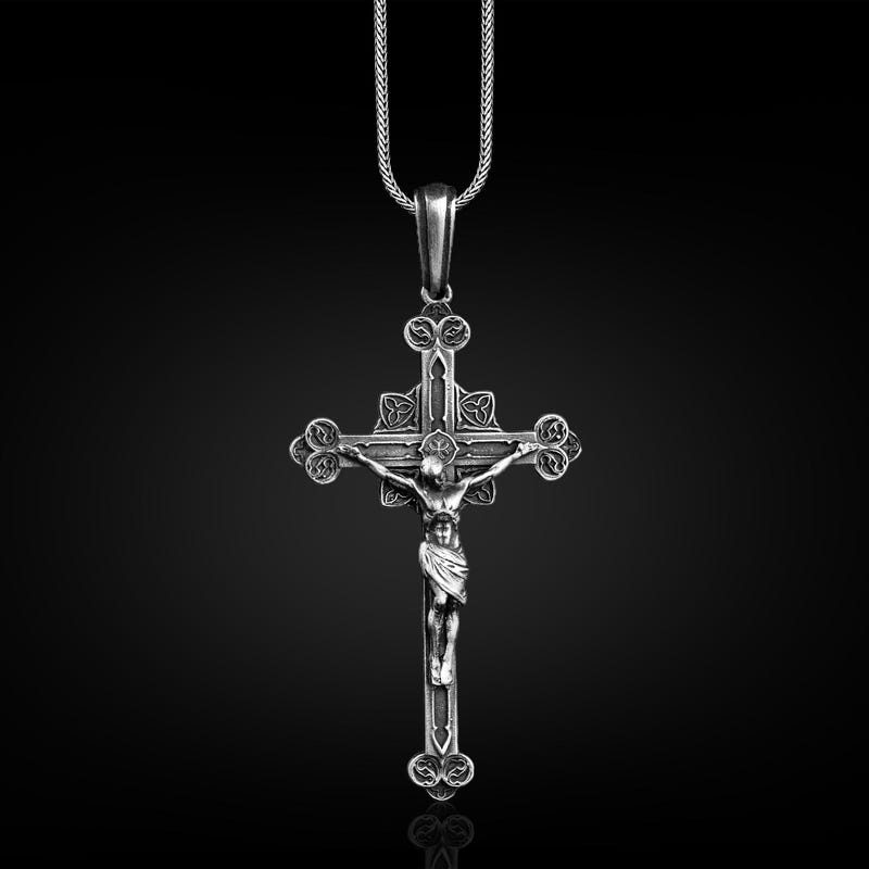 Mens Crucifixion Cross Necklace - Etsy