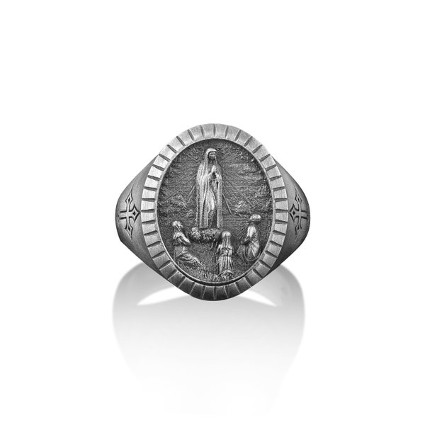 Virgin Mary Ring - Etsy