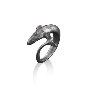 Blue Whale Handmade Sterling Silver Men Signet Ring, Ocean Animal Men ...