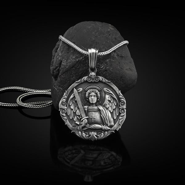 St Michael Charm - Etsy