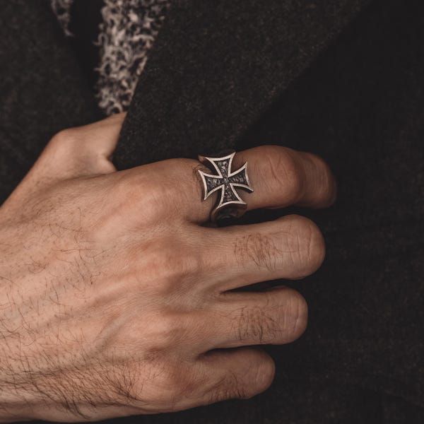 Cross Ring - Etsy
