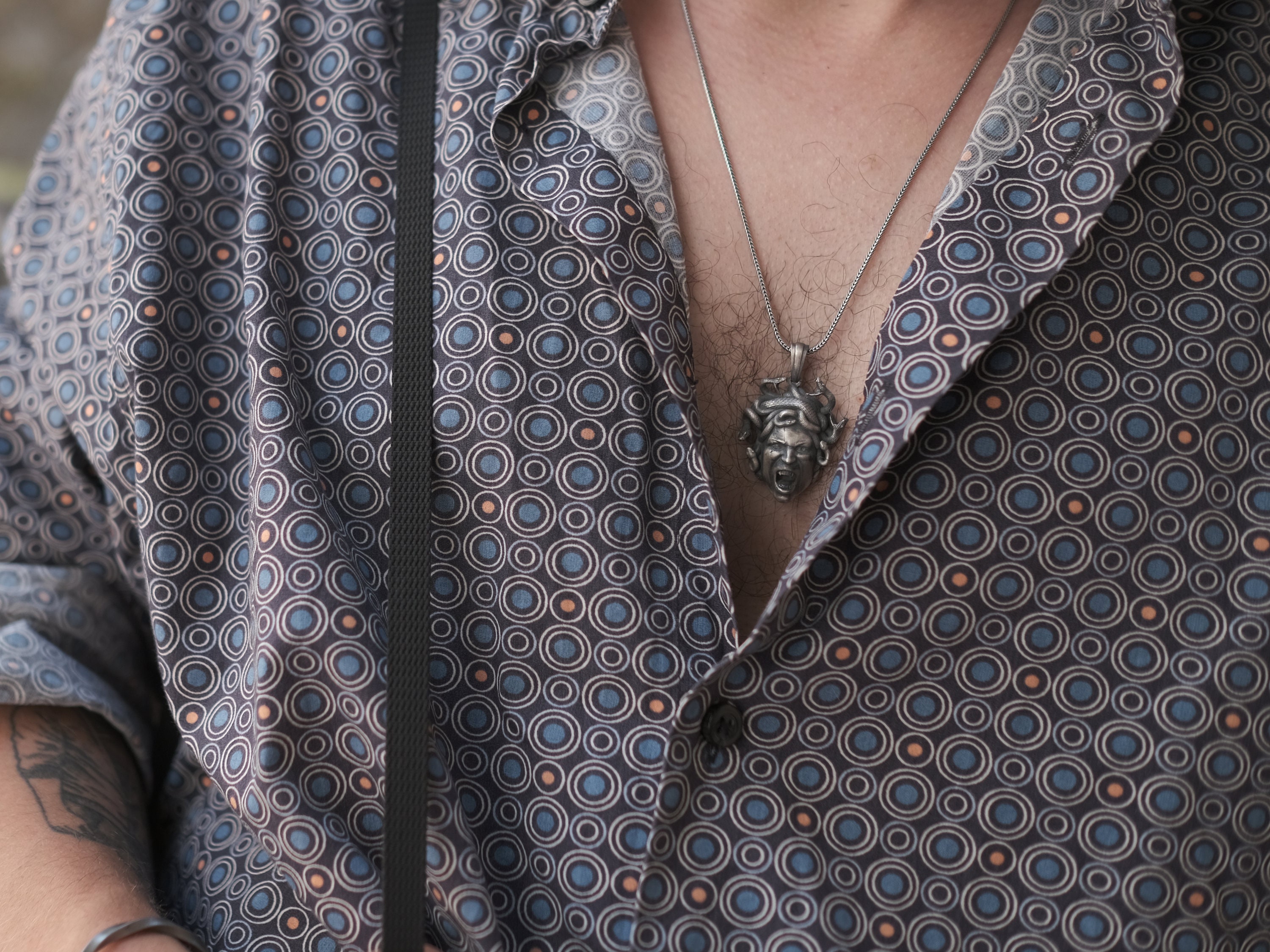 Angry Gorgon Medusa Handmade Sterling Silver Men Charm - Etsy