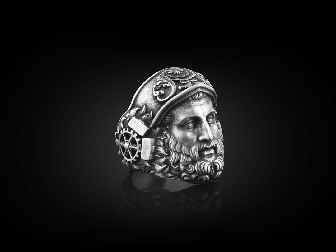 Hephaestus God of Blacksmith Ring Ancient Greek Gods - Etsy