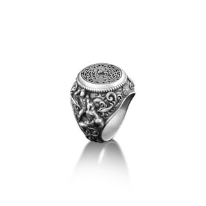 Theseus and Minotaur Greek Sculpture Men Ring Greek Mythology - Etsy