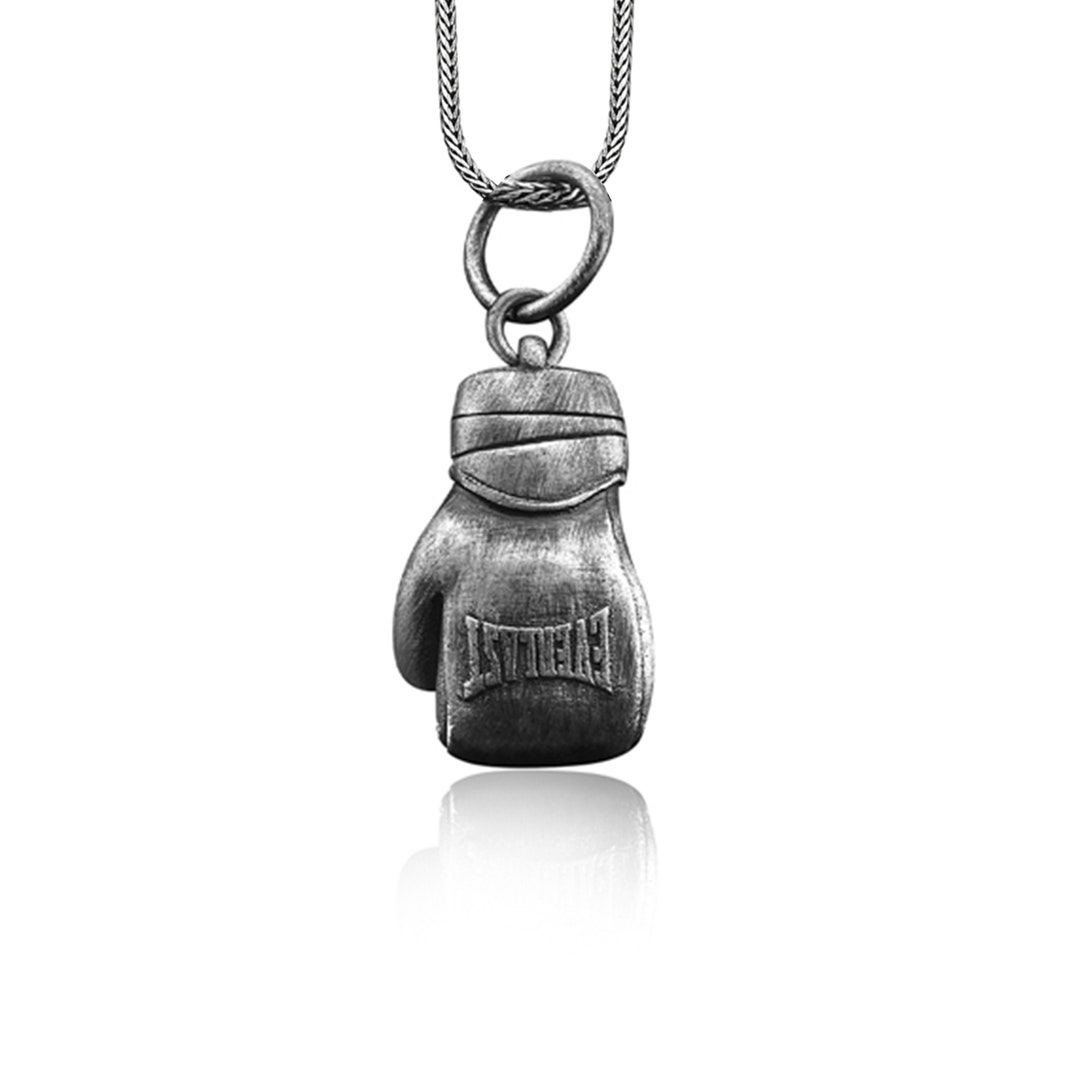 3D Silver Boxing Gloves, Silver Punch Boxing Glove, Handmade Silver ...
