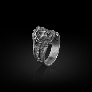 Jesus Christ Face Signet Ring for Men Jesus Anillo Rostro - Etsy