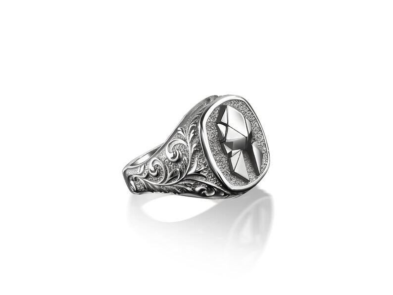 Silver Thor Pinky Men Ring God of Thunder Signet Ring for Men - Etsy