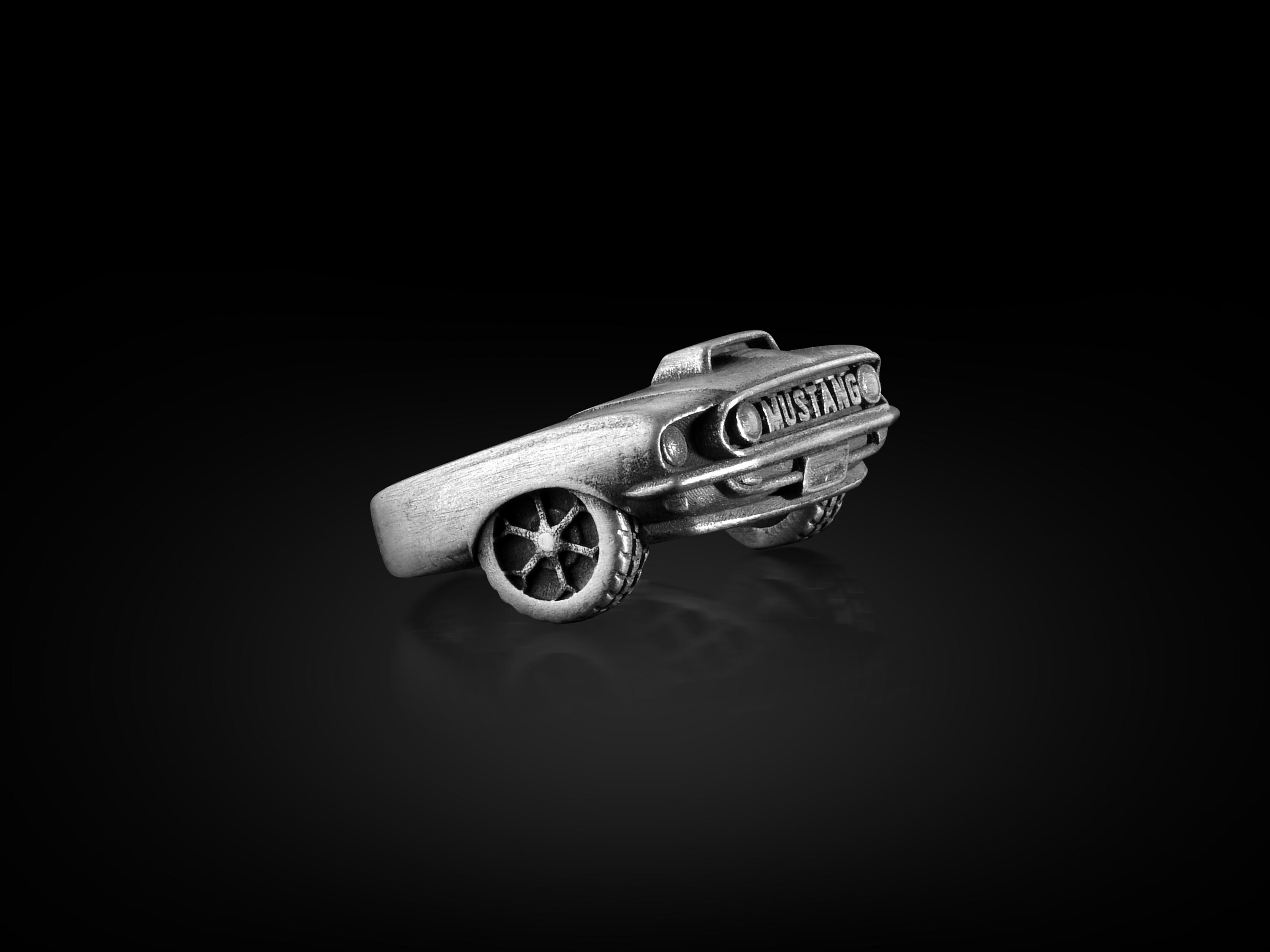 Mustang Men Ring, Classic American Muscle Car Ring, 1970 Mustang Ring ...