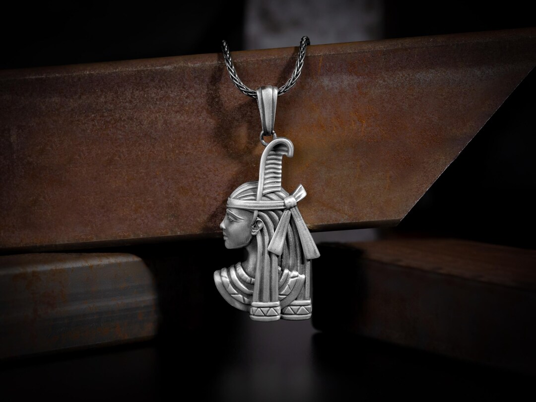 Egyptian Goddess Maat Sterling Silver Pendant Necklace for Women or Men ...