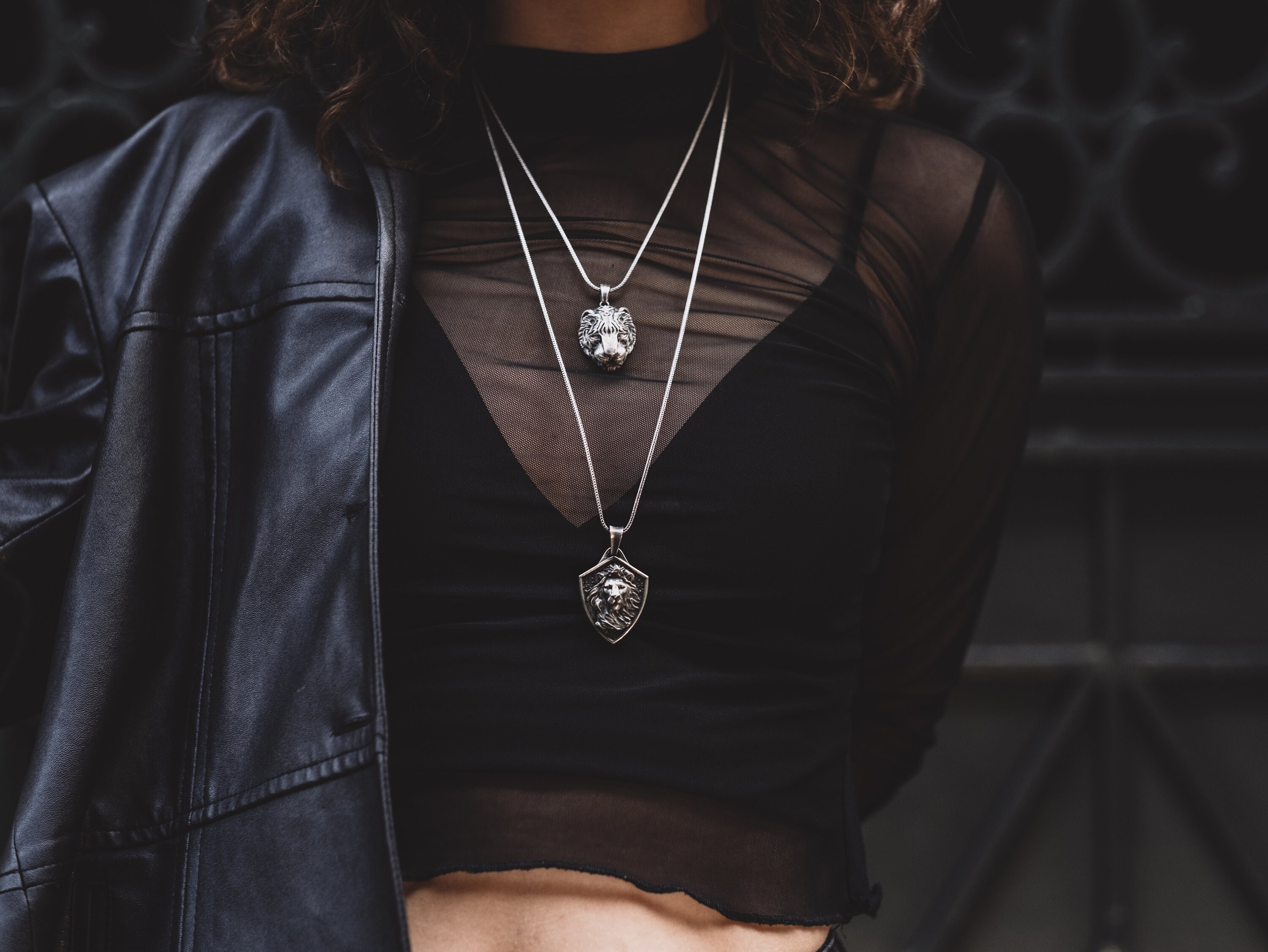 Tiger Head Silver Men Necklace Angry Tiger Men Pendant Wild - Etsy